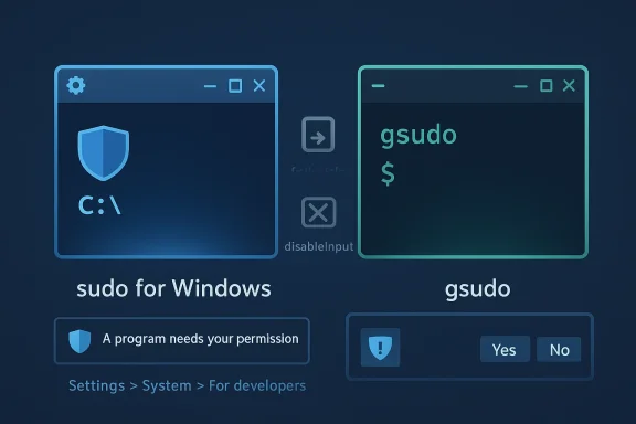Windows 11 Sudo vs gsudo: Choose the Right Elevation Tool | Windows Forum