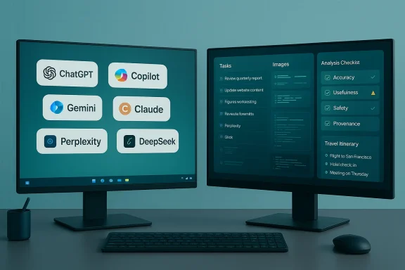 No Single Best AI Chatbot: Pick the Right Tool for Your Task on Windows ...