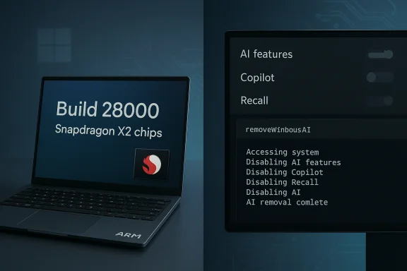 Windows 11 26H1 Arm First: Platform Split and AI Debloat Tension in ...