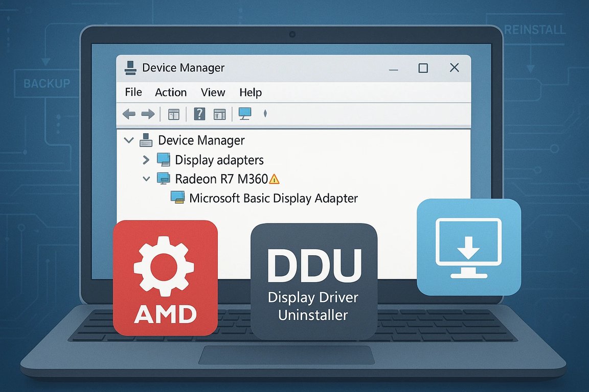 Fix AMD Radeon R7 M360 on Windows 10: Legacy drivers and safe recovery ...