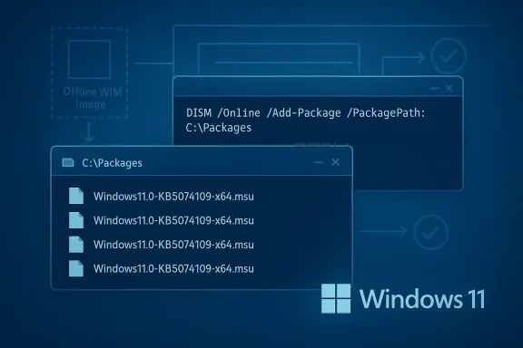 KB5074109 January 2026 Windows 11 Update: DISM Sequencing & Offline ...