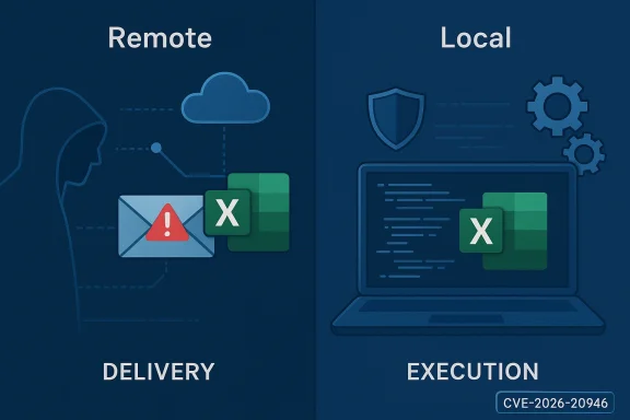 Remote Delivery, Local Trigger: Excel CVE-2026-20946 RCE | Windows Forum