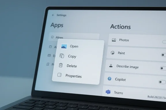 Hide AI Actions in Windows 11 File Explorer: Build 26220.7344 Guide ...