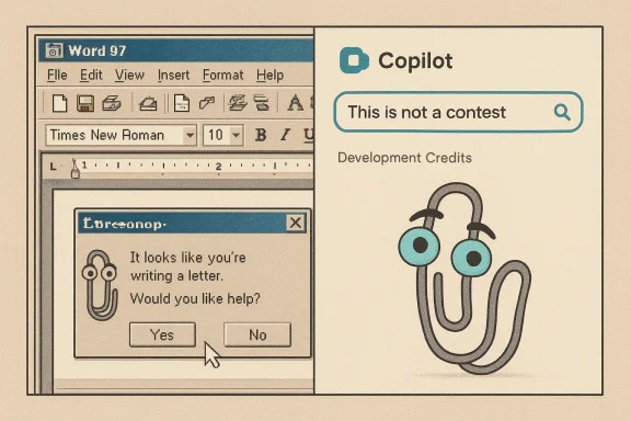 Office 97 Clippy Easter Egg Revealed and Copilot Mico Nostalgia ...