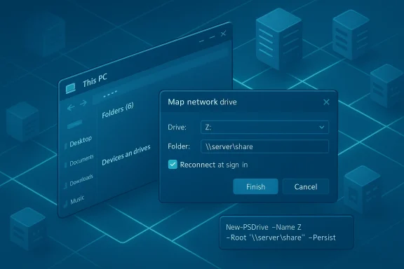 Mastering Windows Network Drive Mapping: GUI, Net Use, and PowerShell ...