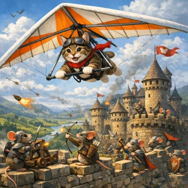 ART - Cat On A Mission | Windows Forum