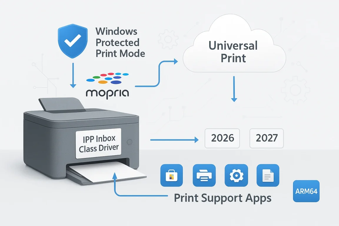 Microsoft Printing Pivot: IPP Inbox Driver and PSA Migration by 2026 ...