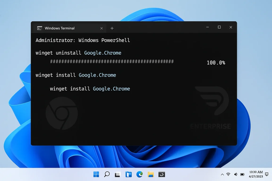 Winget Chrome Reinstall on Windows 11: Fast and Clean | Windows Forum