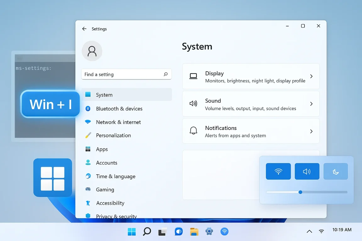 Open Windows 11 Settings Fast: Shortcuts Deep Links and Tips | Windows ...
