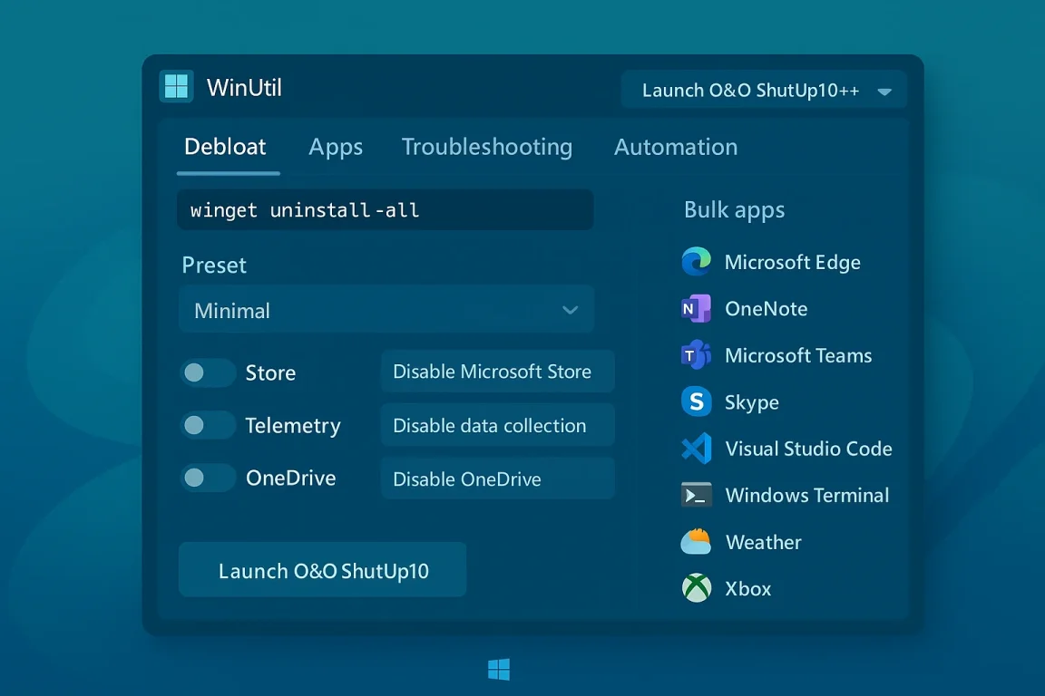 WinUtil: The Practical All-In-One Windows Debloat and Automation ...