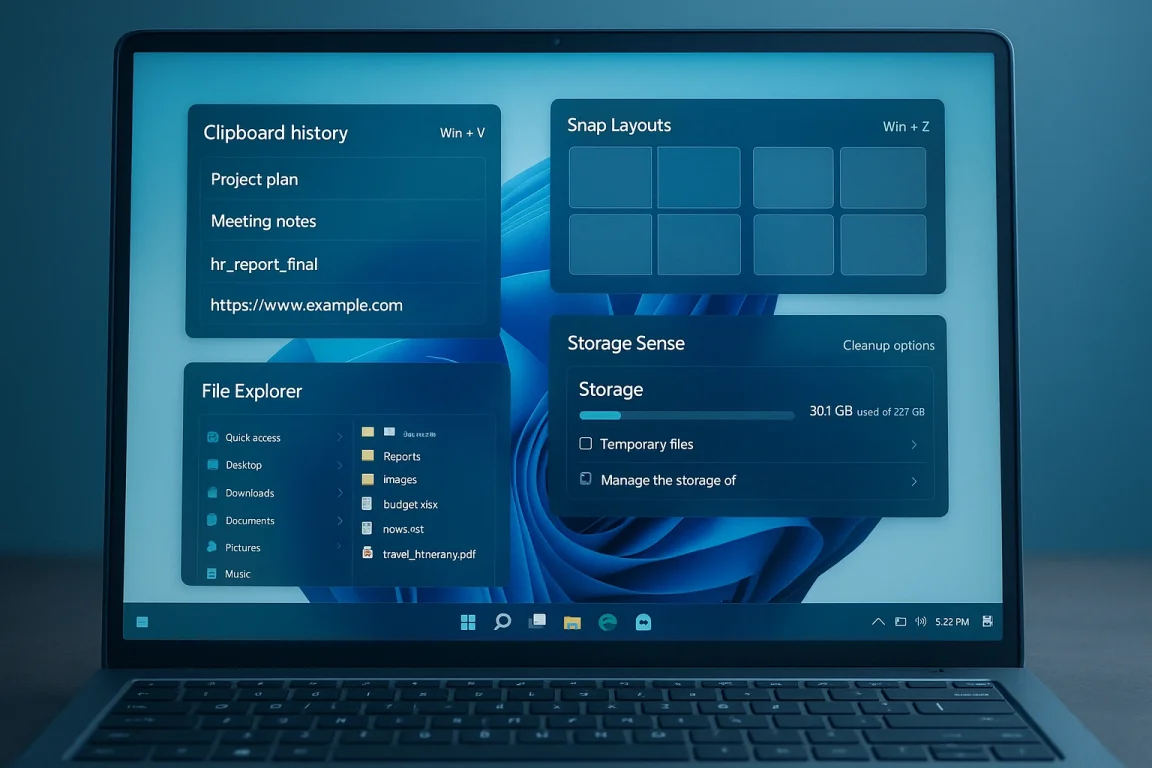 Boost Windows Productivity with Clipboard History Snap Layouts File ...