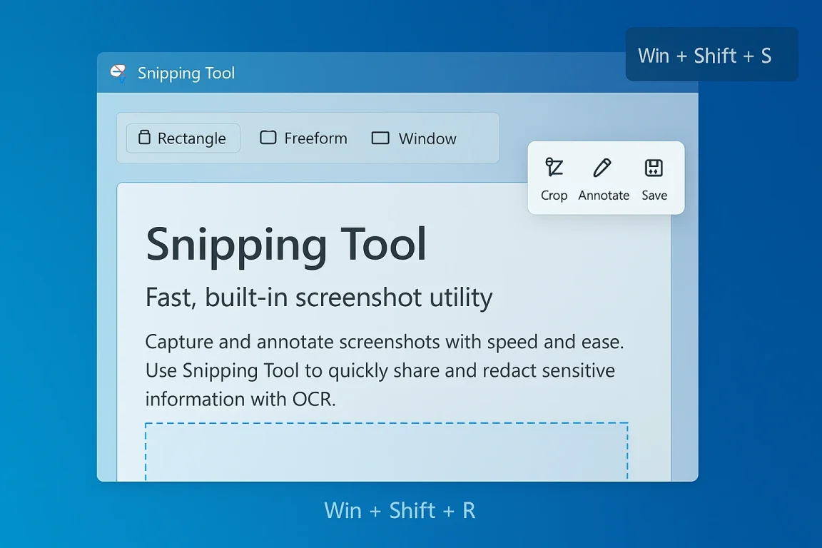 Master Windows Snipping Tool: Quick Screenshots and Lightweight Screen ...