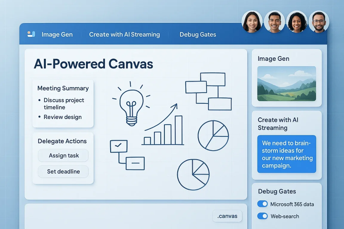 Copilot Canvas: Microsoft's AI First Visual Workspace for Teams