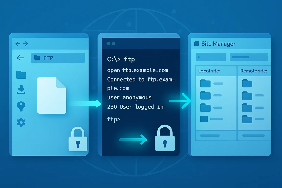 FTP on Windows 11: File Explorer, Command Prompt, and FileZilla Guide ...